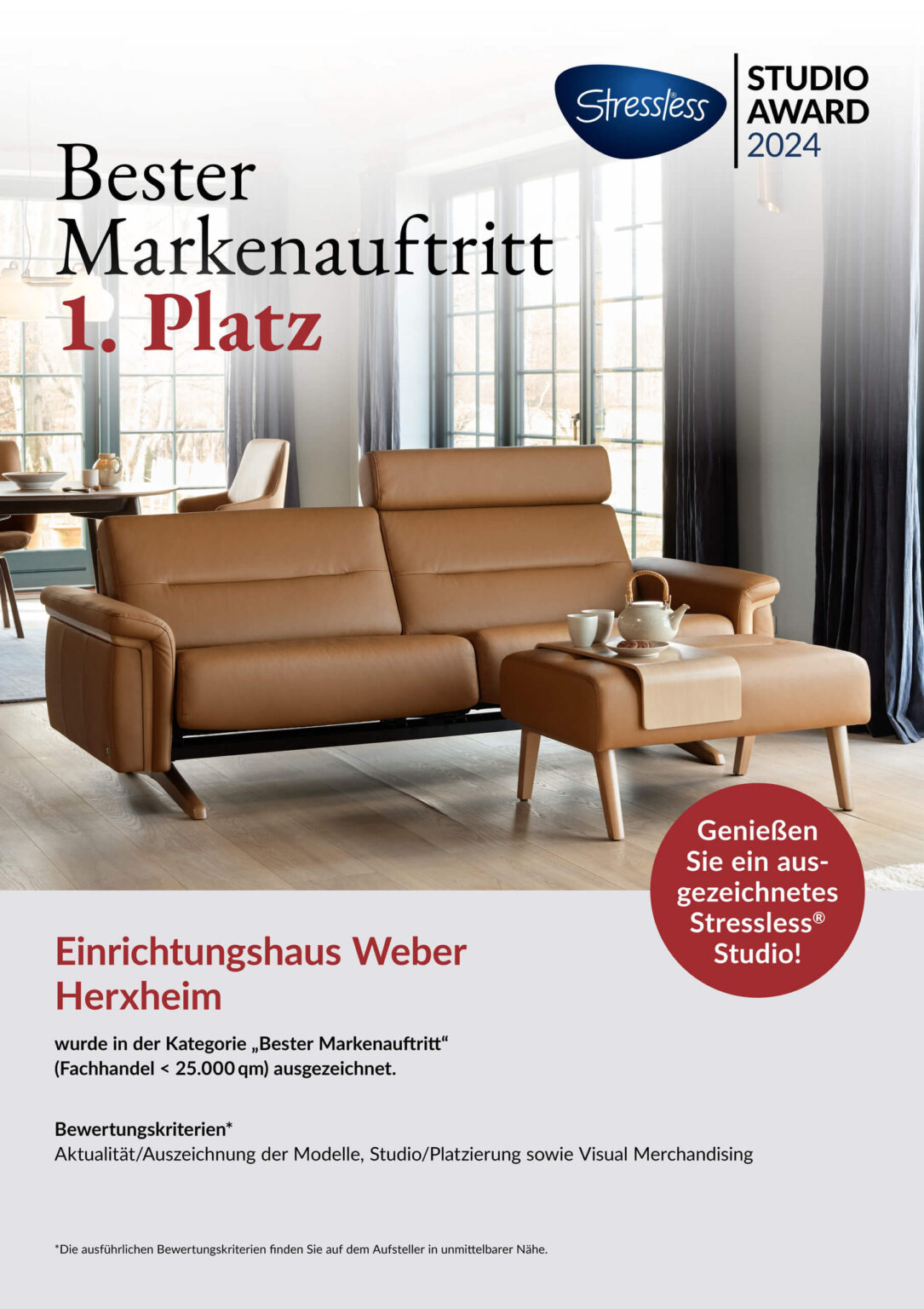 Stressless Award 2024 – Möbel Weber als Gewinner